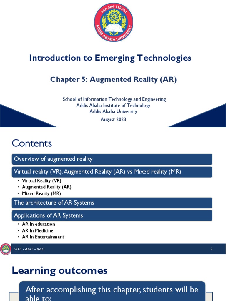 Emerging Chapter 5 Slide | PDF | Virtual Reality | Augmented Reality