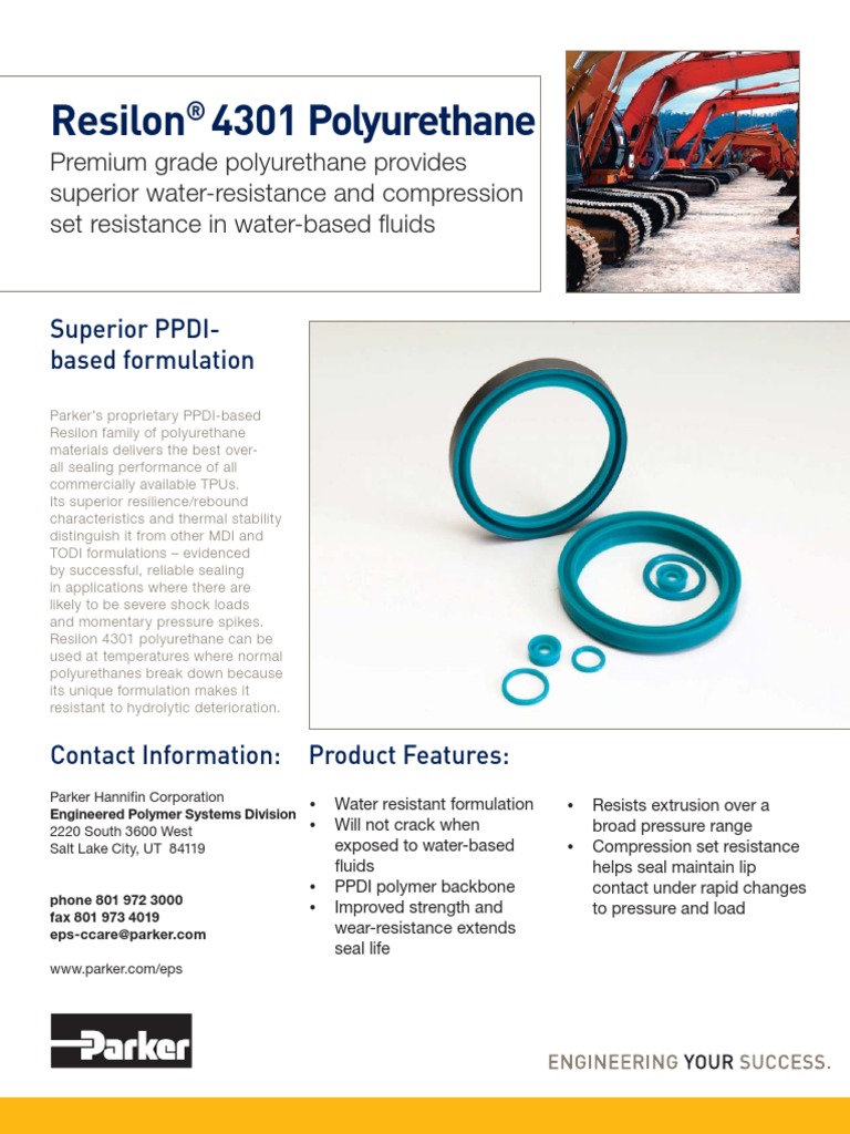 Resilon 4301 Polyurethane Specs Resources | PDF | Polyurethane | Hardness