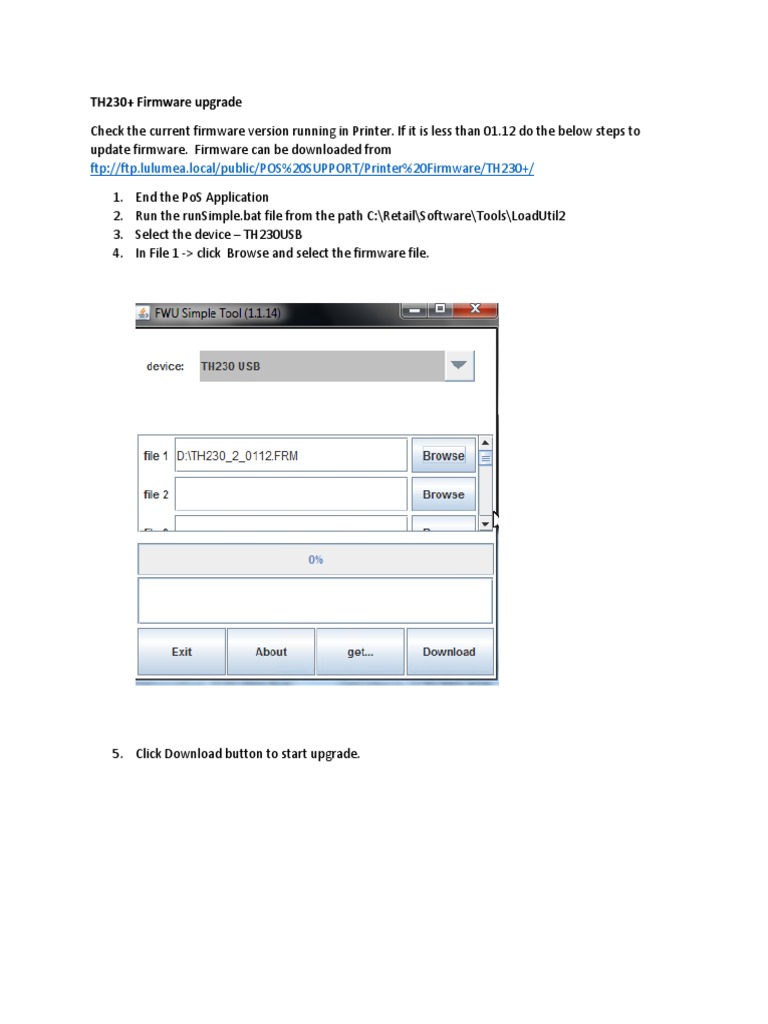 Th230 Firmware Upgrade | PDF