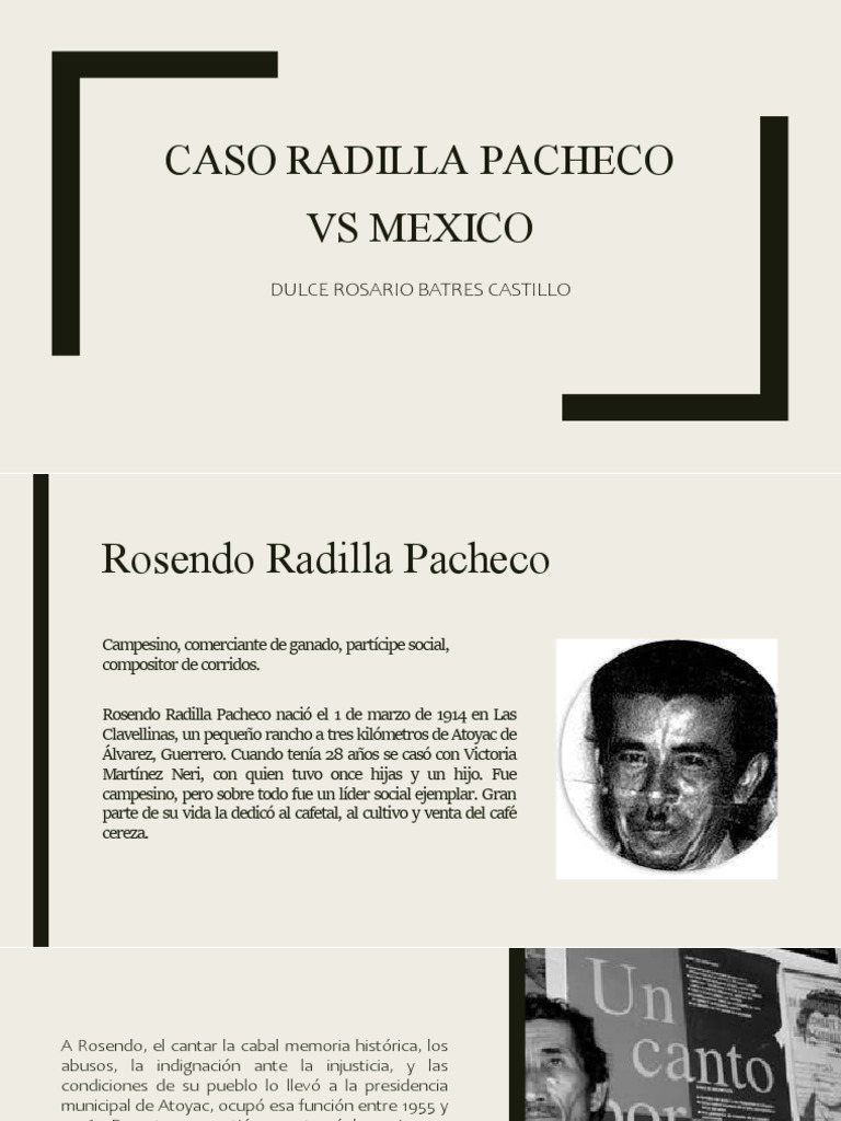 Caso Radilla Pacheco | PDF | Judicaturas | Caso de ley