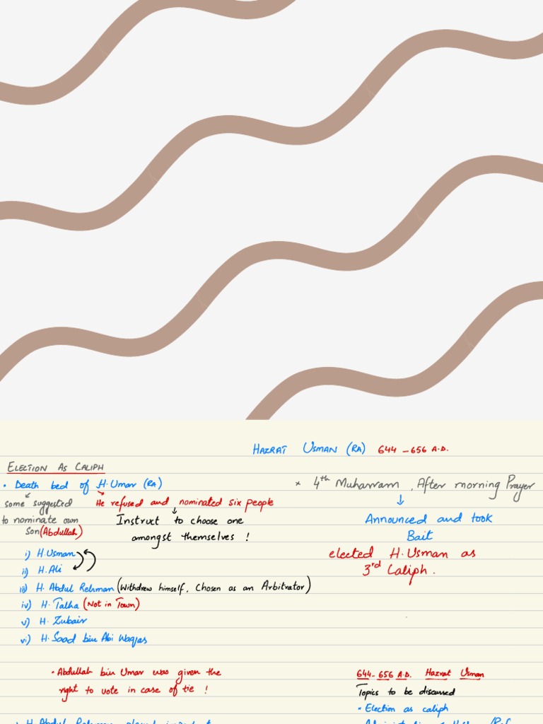 Hazrat Usman's Caliphate and Martyrdom | PDF