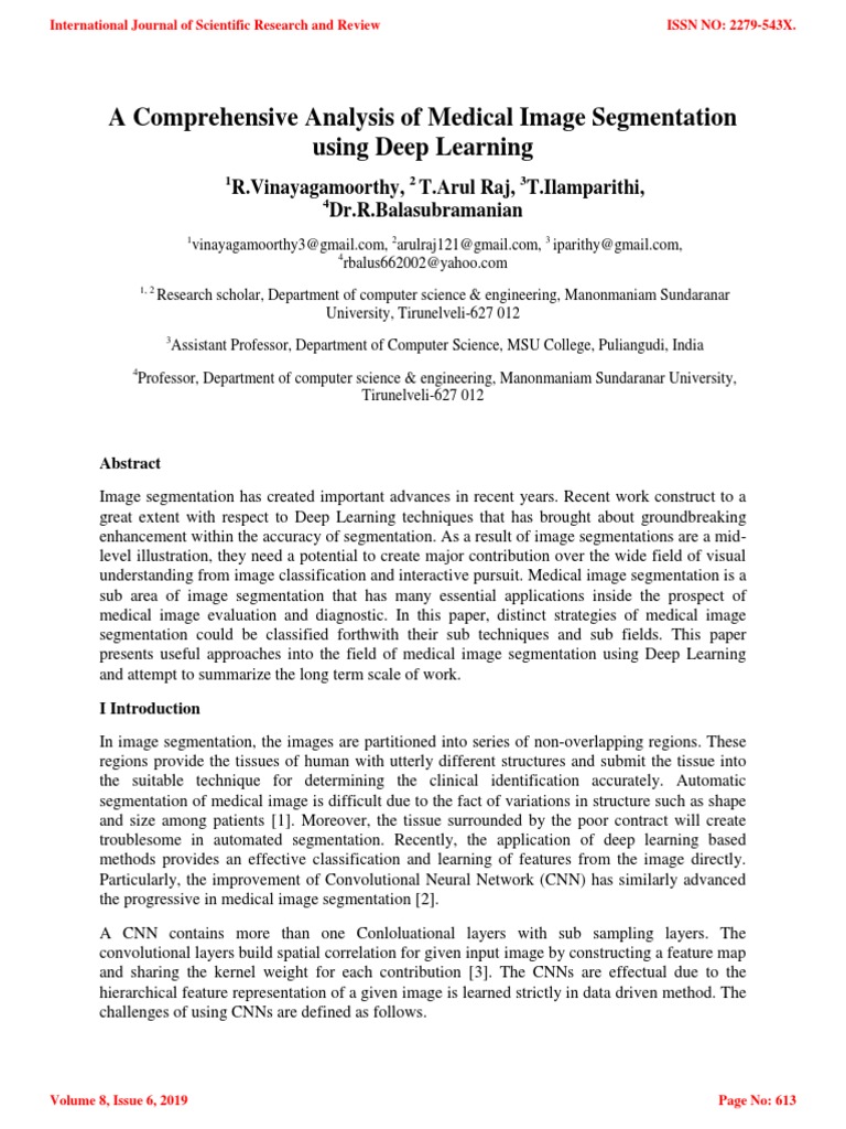 A Comprehensive Analysis of Medical Image Segmentation using Deep ...