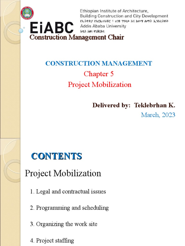 Project Mobilization | PDF | Insurance | Surety