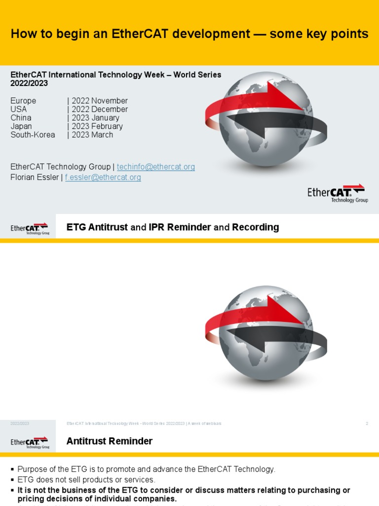 ITW HowTo EtherCAT Development | PDF