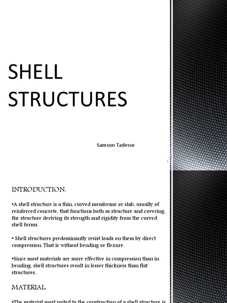 Shell Structures | PDF | Vault (Architecture) | Dome