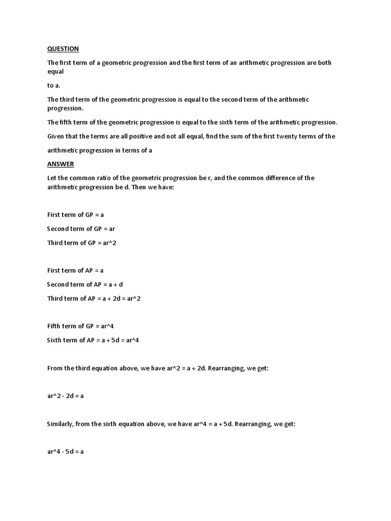 Math Page 1 | PDF