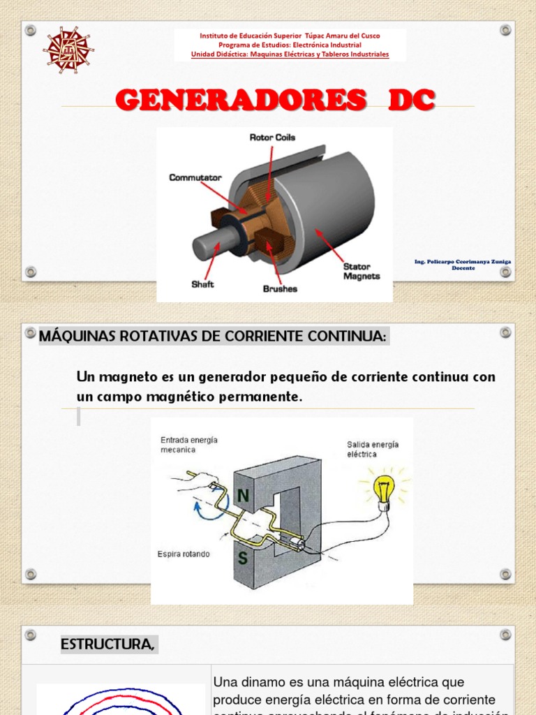 Generadores DC PDF | PDF | Ciencia y matemáticas