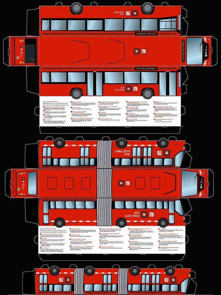 Arma Tu Mini Metrobus Descarga Aqui La Plantilla Pdf