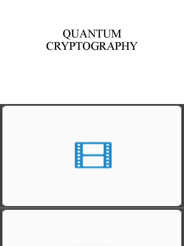 Quantum Cryptography | PDF