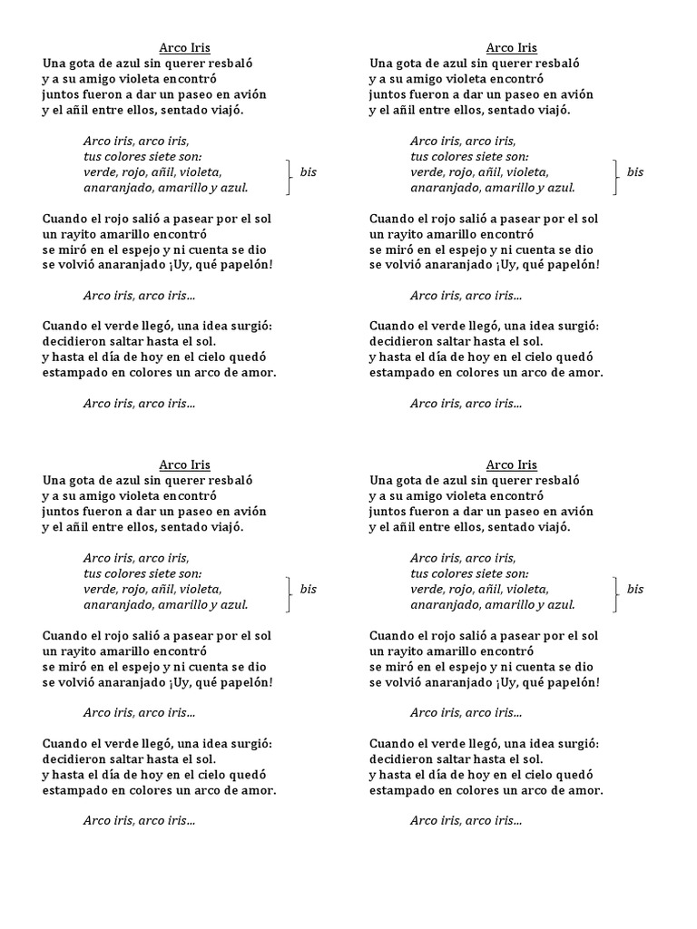 Arco Iris | PDF | Poesía