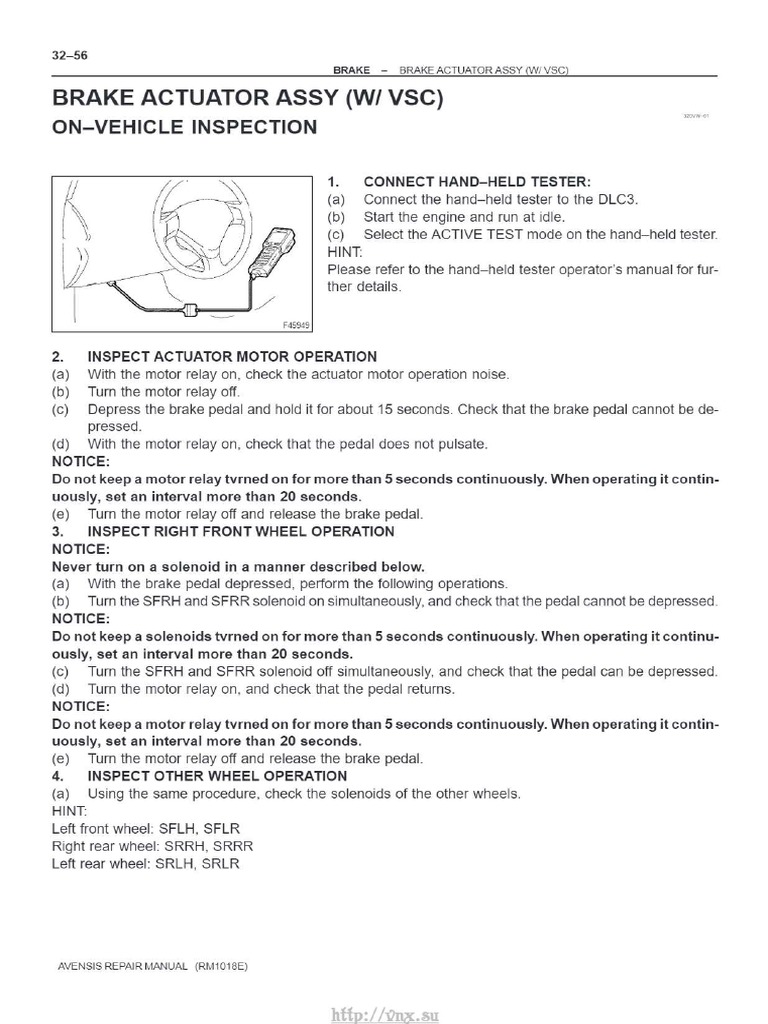 Toyota Avensis 03-09 Brake | PDF