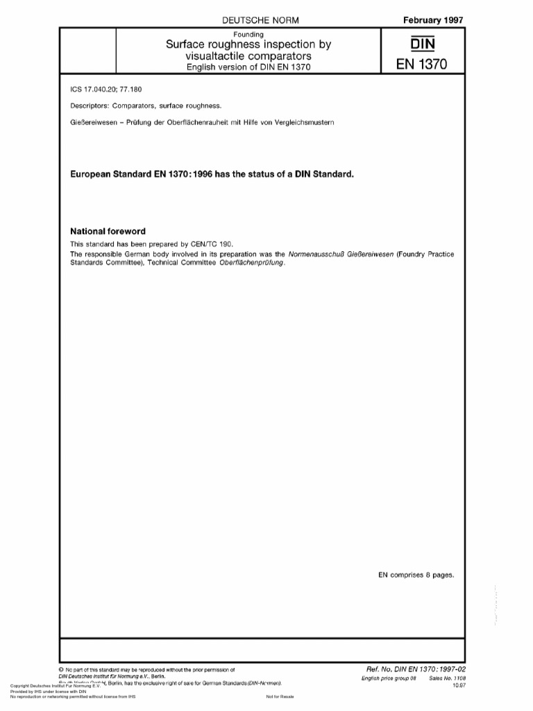Din en 1370-1997 | PDF