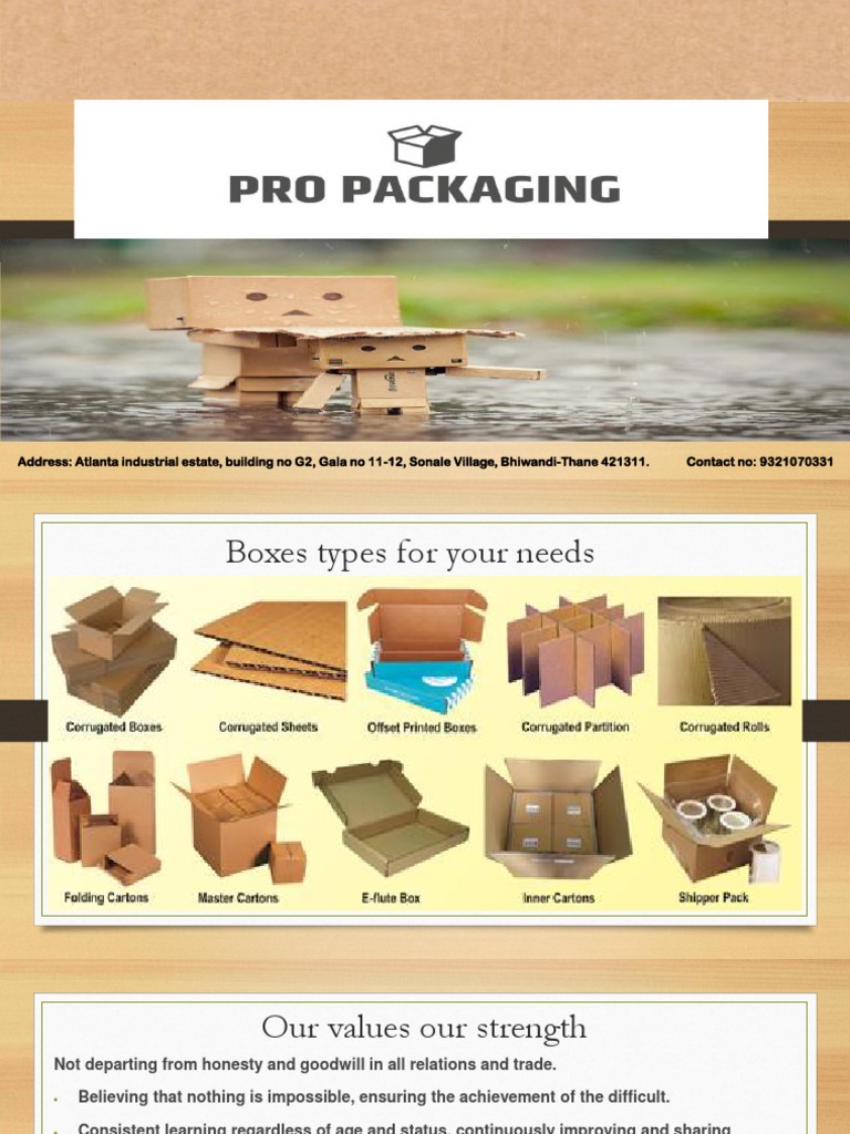 Pro Packaging | PDF | Packaging And Labeling | Lean Manufacturing