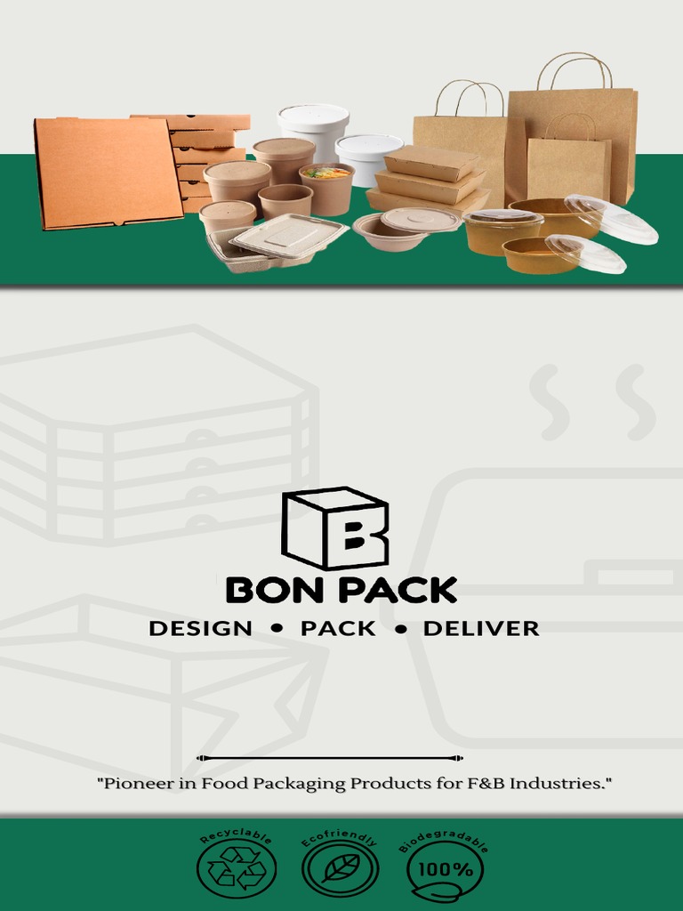 Bon Pack Catalog | PDF | Paper | Food And Drink