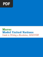MUN Draft Resolution Guide | PDF | United Nations | International Relations