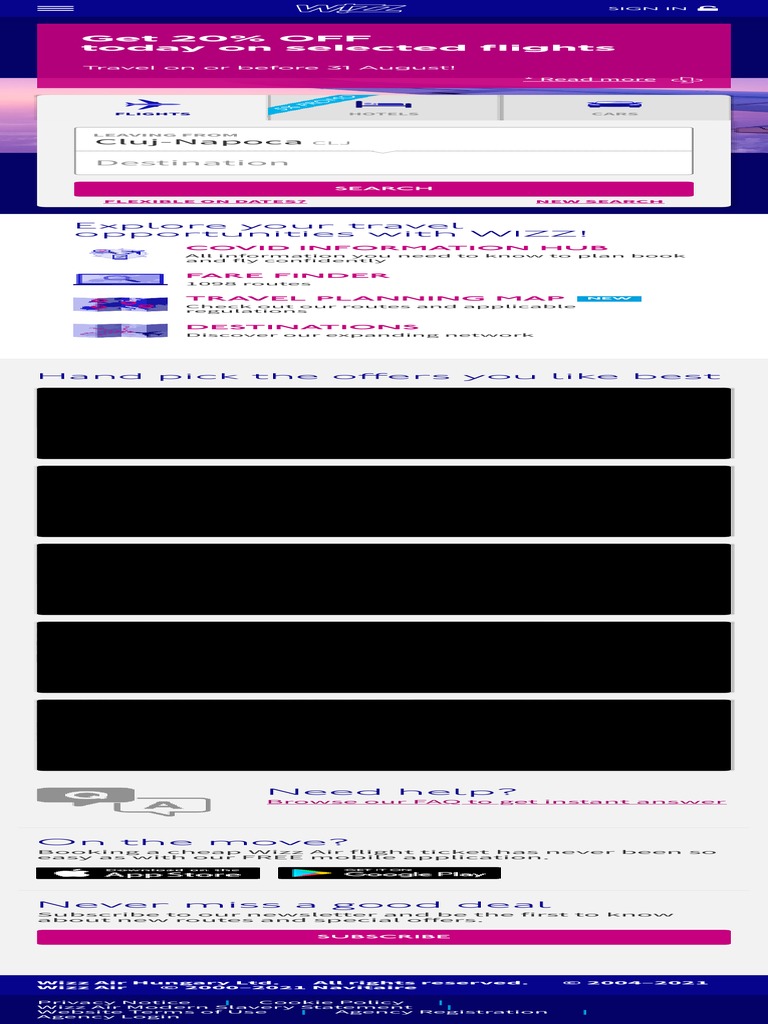 Official Wizz Air Website Book Direct For The Best Prices | PDF