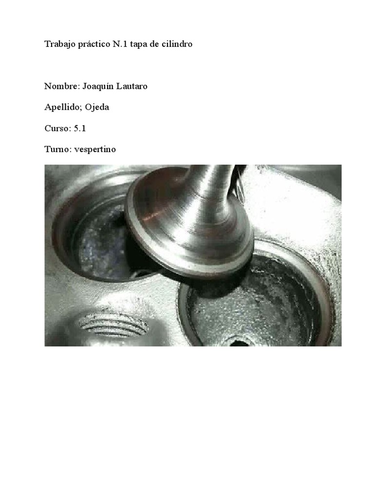 Tapa de Cilindro | PDF