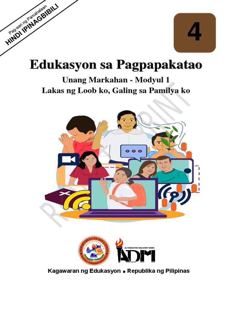 Esp4 - q1 - Mod1 - Lakas NG Loob Ko Galing Sa Pamilya Ko - v5 | PDF