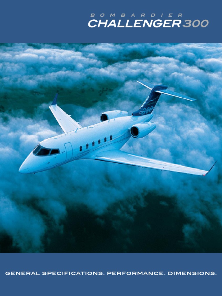 Bombardier Challenger 300 Specifications | PDF | Aviation | Aircraft