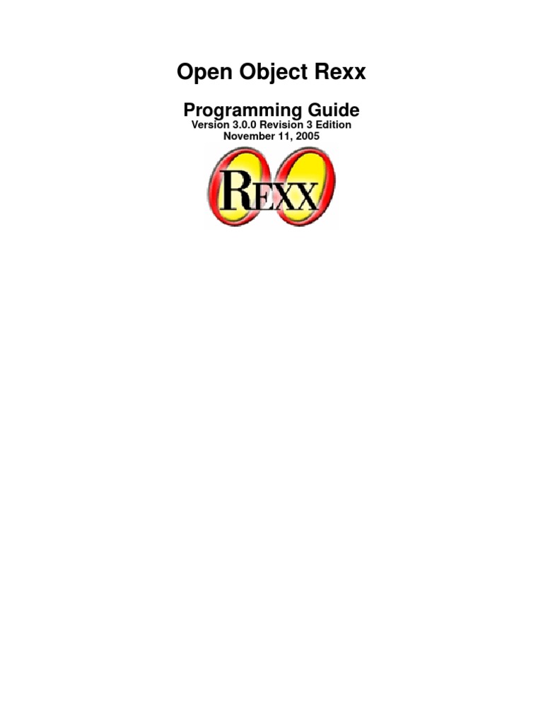 Open Object Rexx Programming Guide | PDF | Class (Computer Programming) | Inheritance (Object ...
