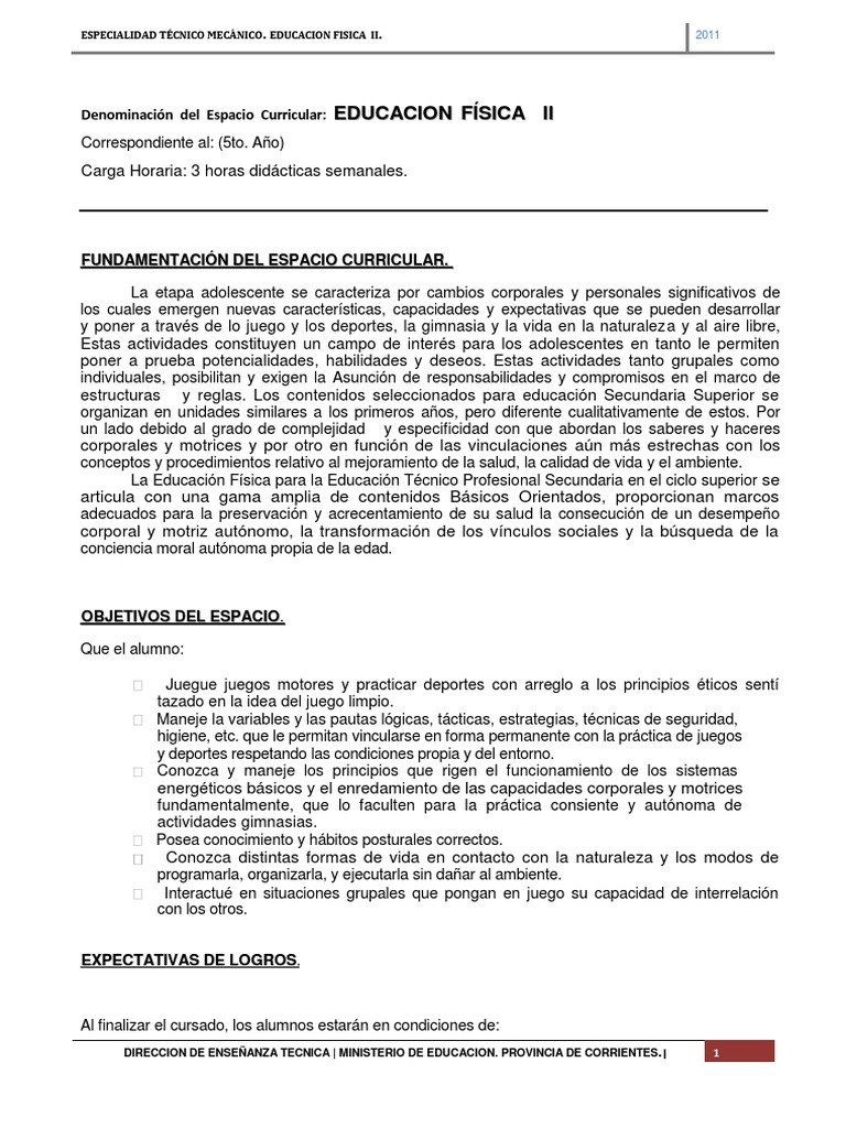Educacion Fisica Ii | Descargar gratis PDF | Educación Física | Física