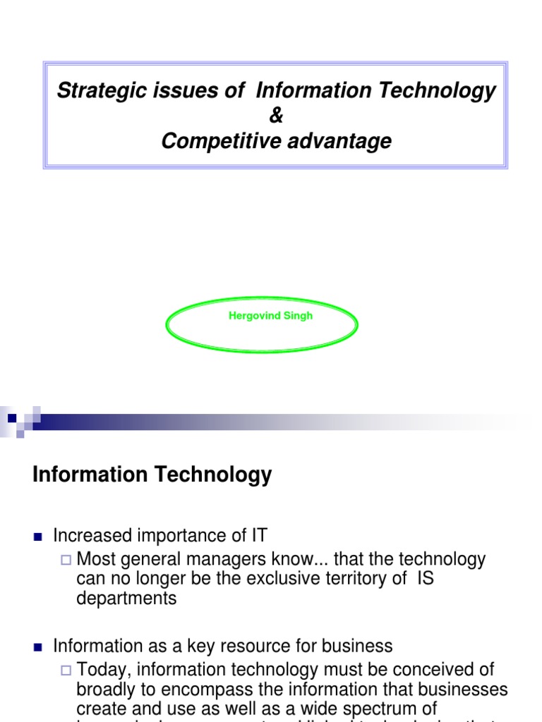 Information & Competitive Advantage | PDF | Value Chain | Internet