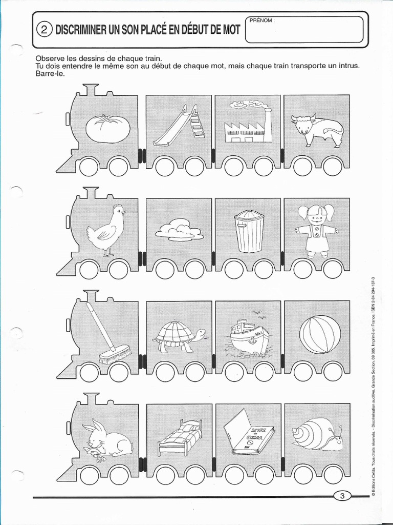 Discrimination auditive celda 3 | PDF