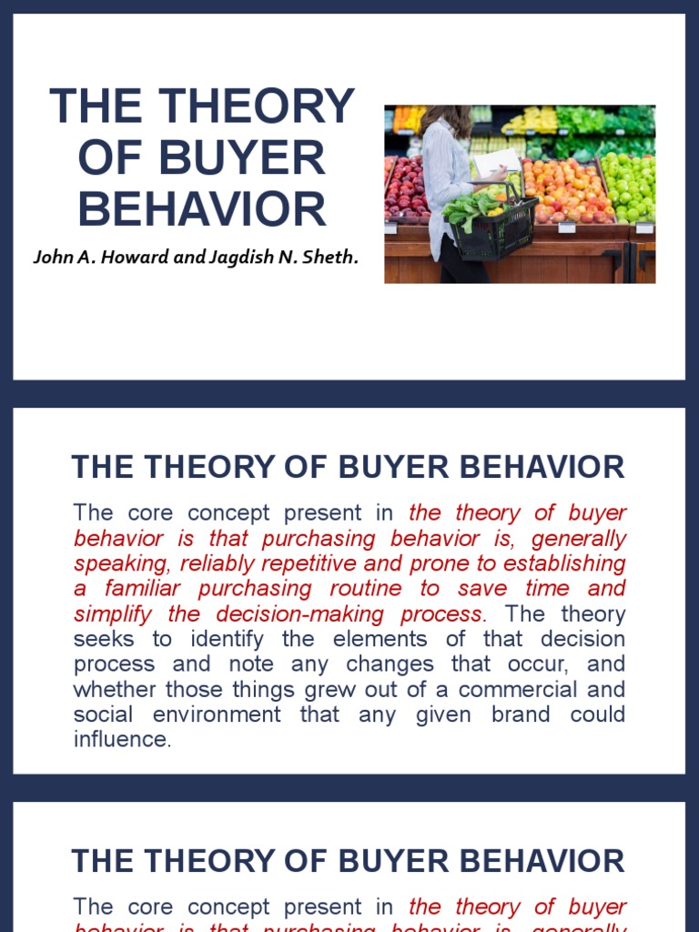 Understanding Buyer Behavior Theory | PDF
