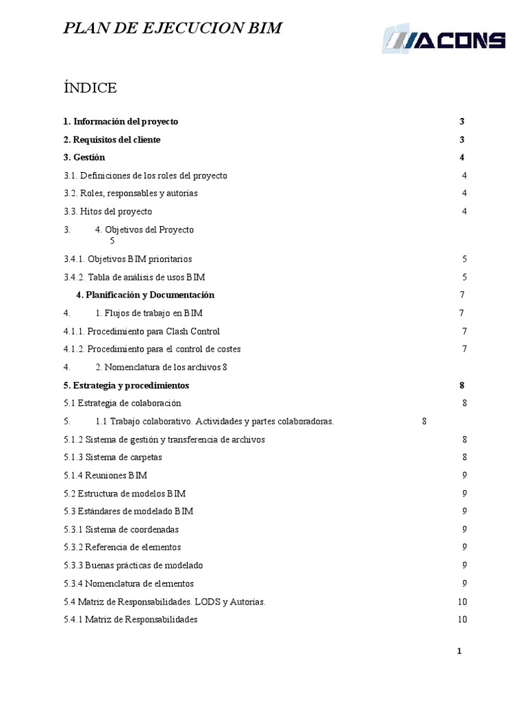 Plan de Ejecucion Bim | PDF | Autodesk Revit | Informática