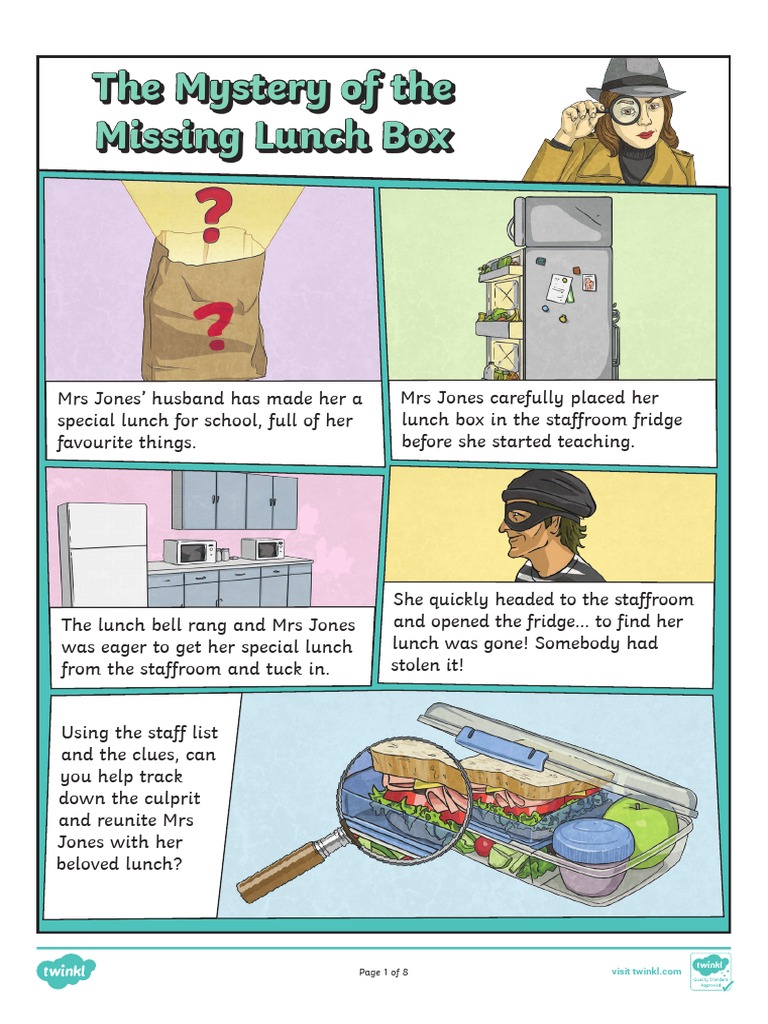 The Mystery of the Missing Lunch Box | PDF