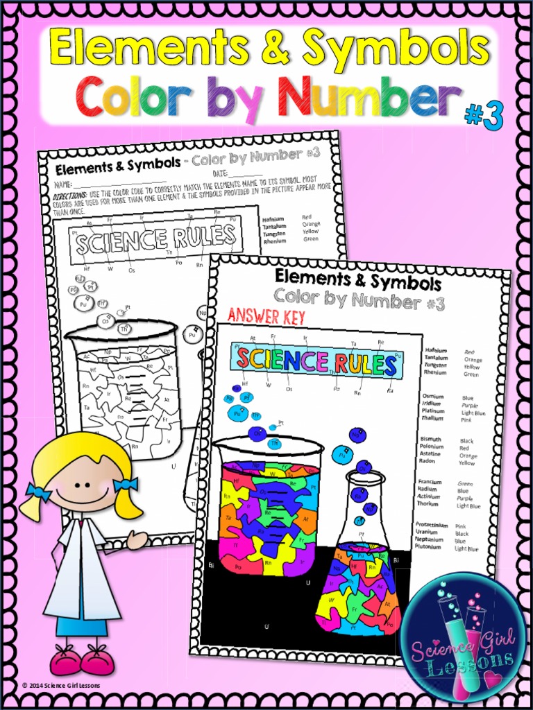 Chemistry Color by Number 3 | PDF | Plutonium | Radioactivity