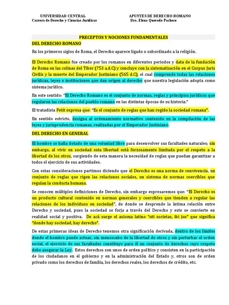 Tema 1 Preceptos y Nociones Fundamentales | PDF