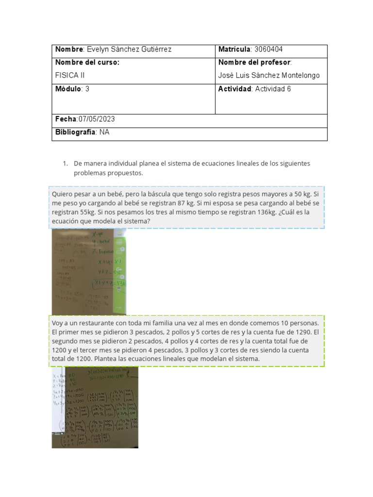 Actividad 6 Mate | PDF