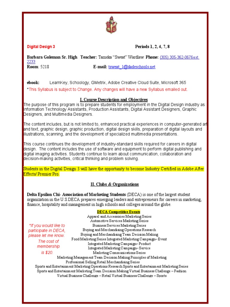Digital Design 3 Syl Lab Us | PDF | Internet | Educational Technology