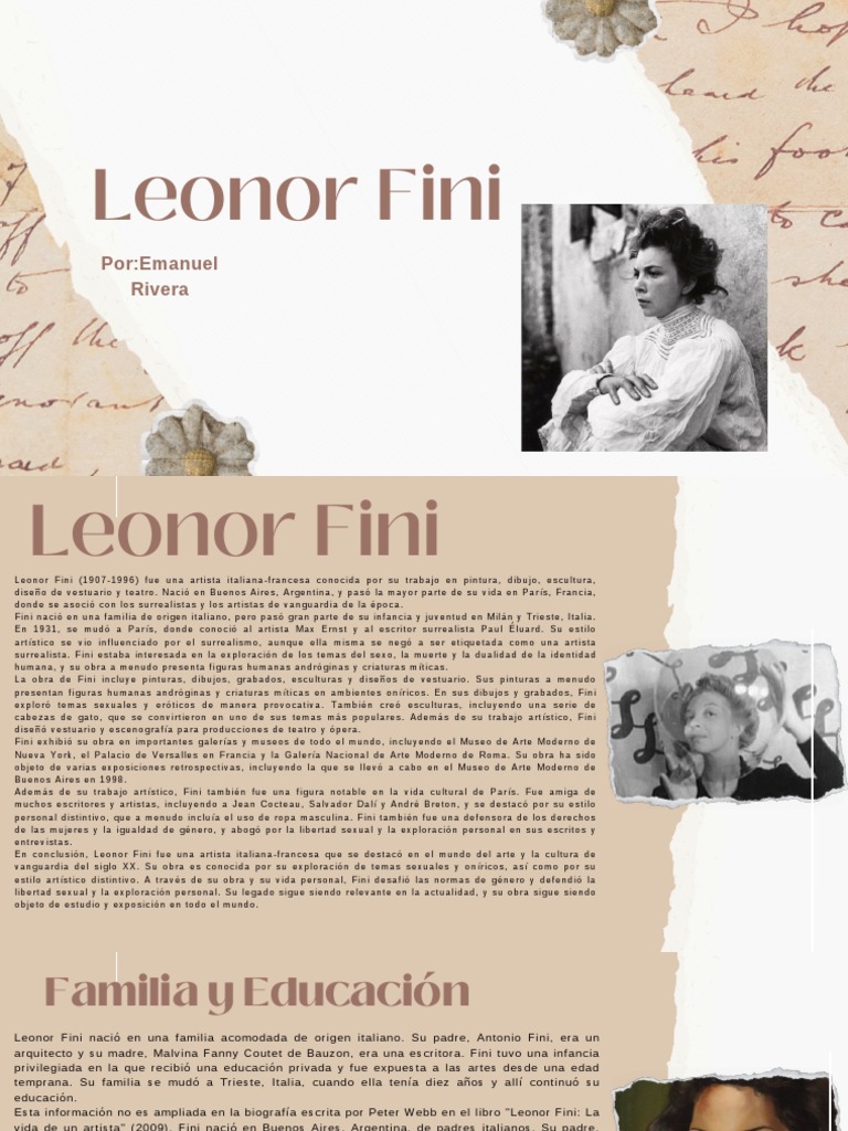 Leonor Fini | PDF | Surrealismo | Salvador Dalí