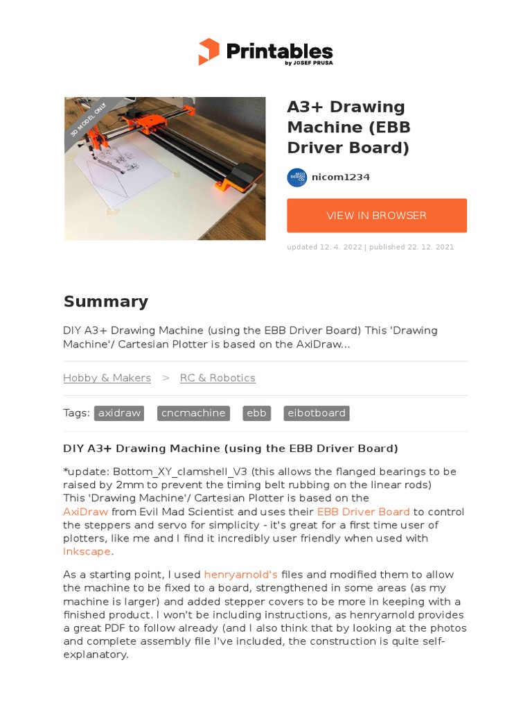 A3 Drawing Machine Ebb Driver Board | PDF | Manufactured Goods ...