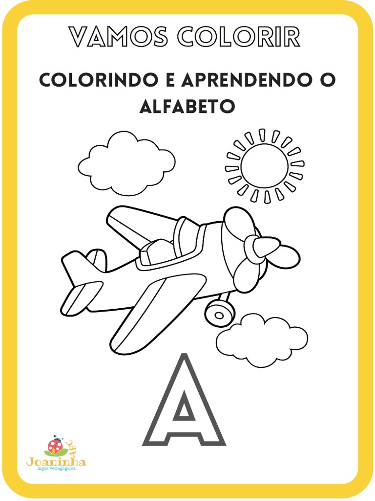 Vamos Colorir o Alfabeto e Desenho | PDF