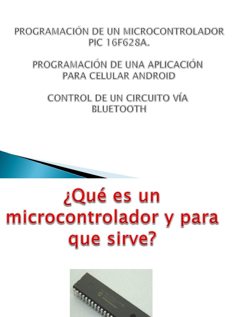 Control de LEDs con Microcontrolador y Bluetooth | PDF ...