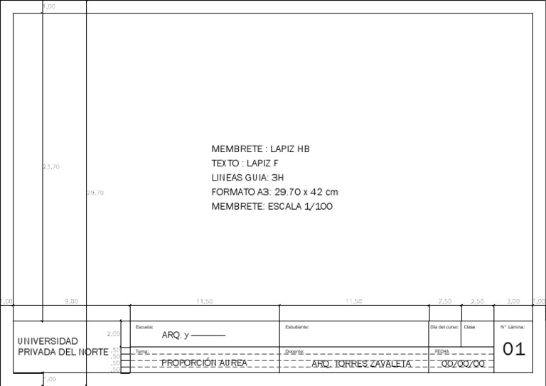Membrete - A3-Arq. Torres | PDF