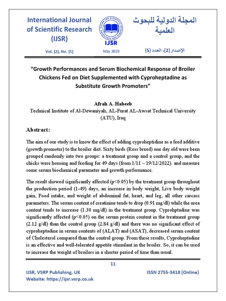 2 IJSR Vol. 2 No. 5 May 2023 Paper1 Afrah | PDF | Ornithology | Birds