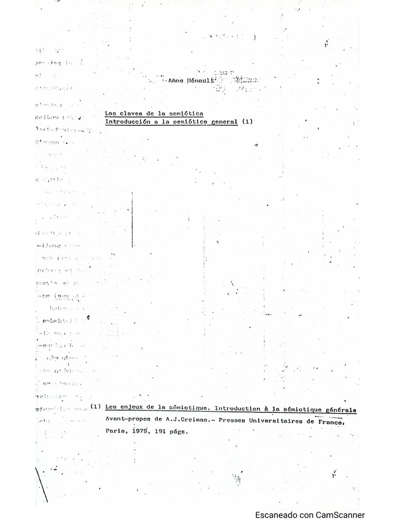 Henault Las Claves de La Semiótica | PDF