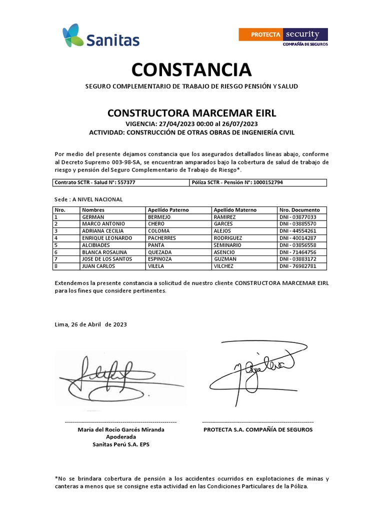 SCTR Modificado | PDF