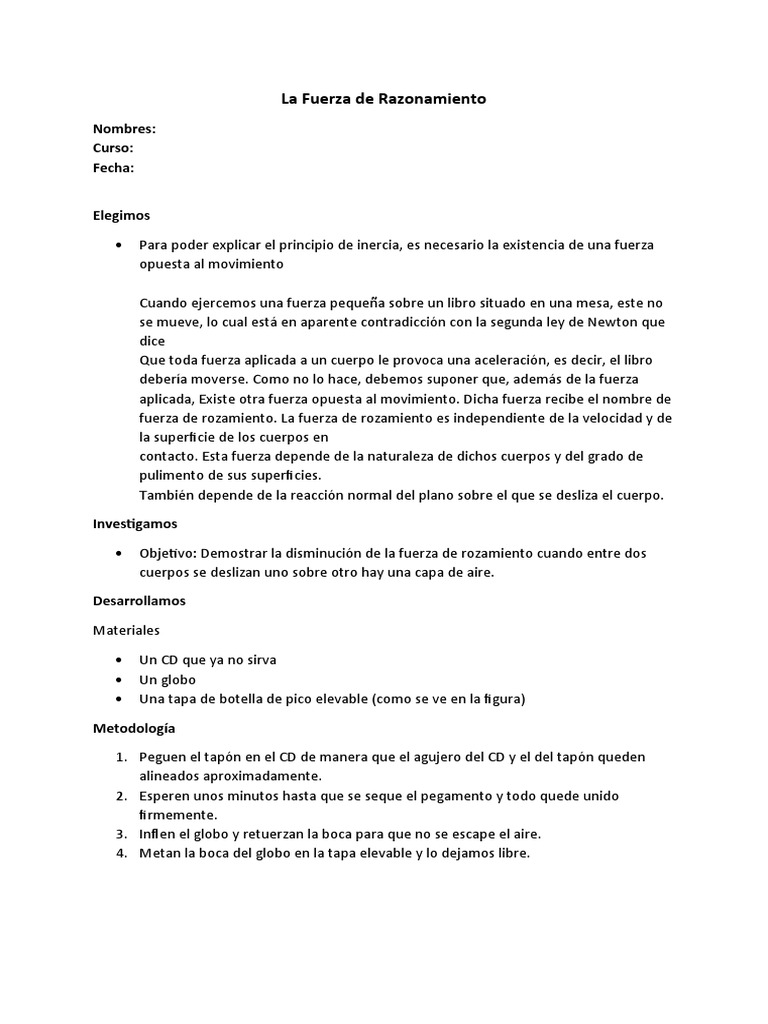 La Fuerza de Razonamiento | PDF | Fuerza | Nieve