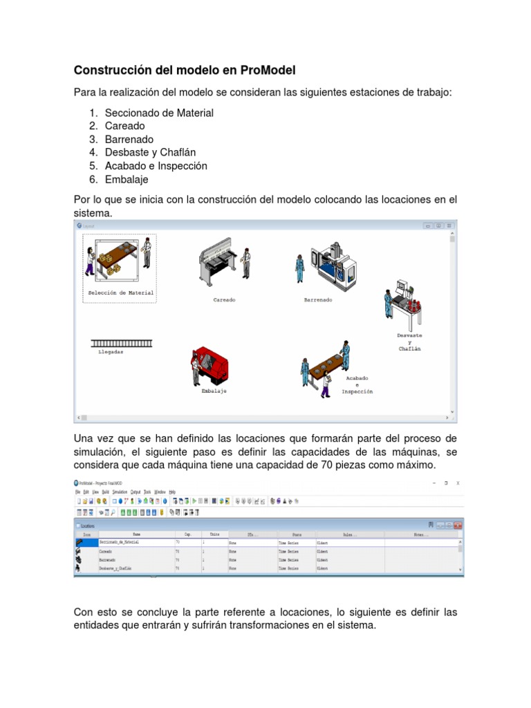 Modelo de Simulación en ProModel para Producción | PDF | Informática
