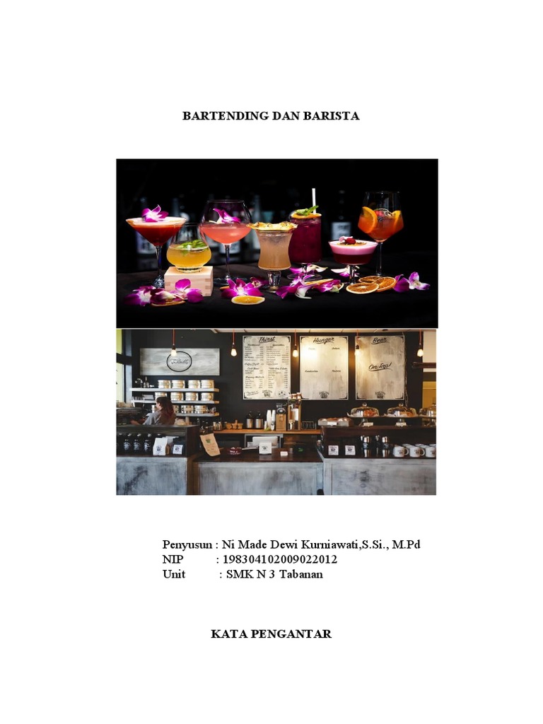 Modul Bartending Dan Barista | PDF