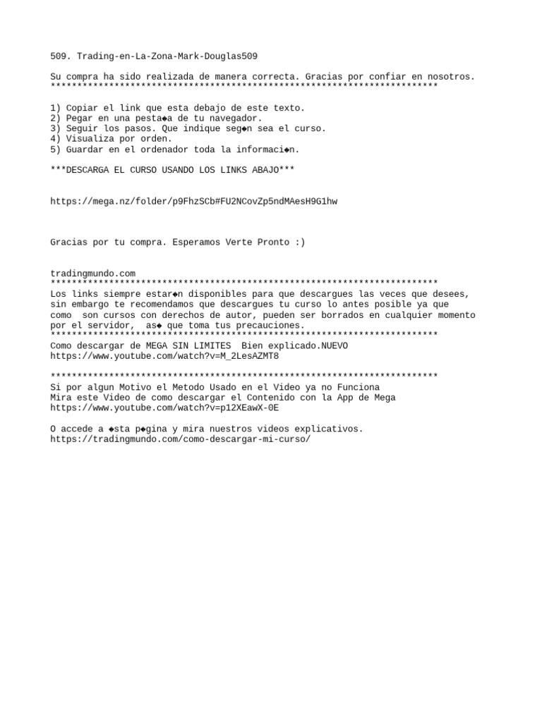 Trading en La Zona Mark Douglas Eger34 8qla7o | PDF