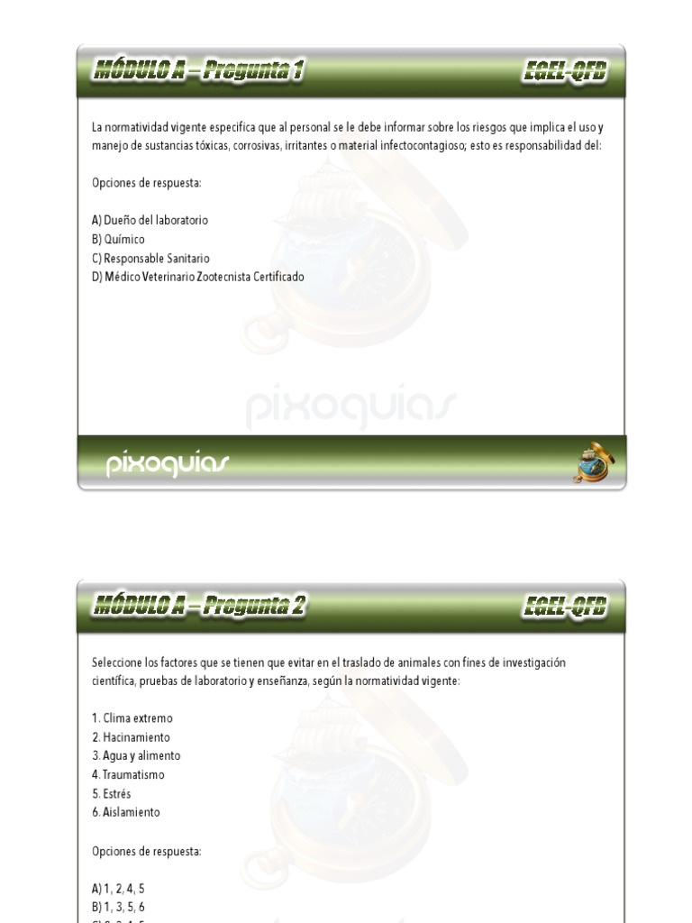 Pixoguias - EGEL QFB (Reactivos) (REM) - 2 | PDF