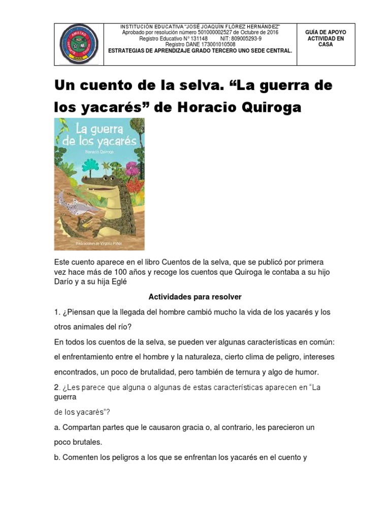 Taller La Guerra de Los Yacares | PDF