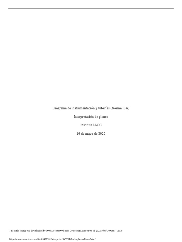 Interpretaci N de Planos Tarea 7 | PDF | Ciencias fisicas | Ingeniería mecánica