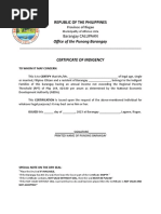 Certificate of Indigency - Philhealth | PDF | Philippines